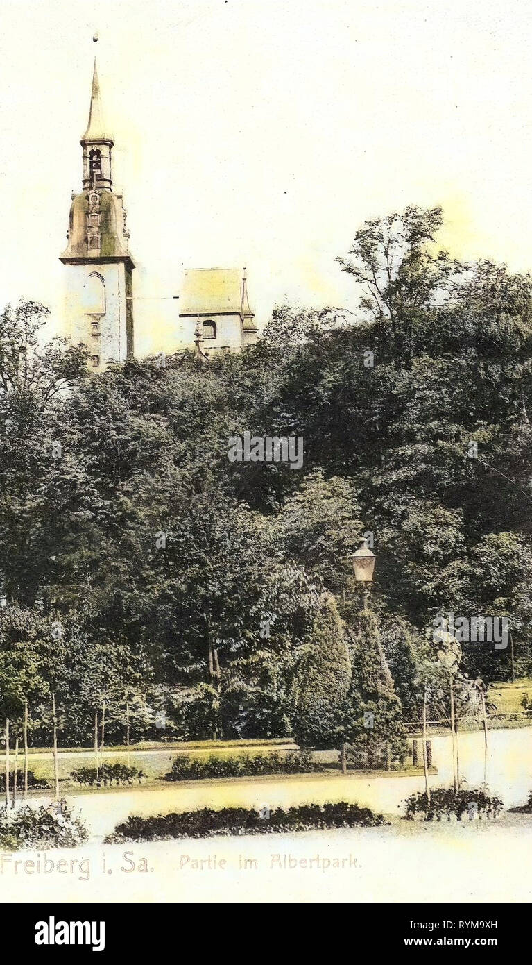 Parks in Saxony, Churches in Freiberg (Sachsen), 1905, Landkreis ...
