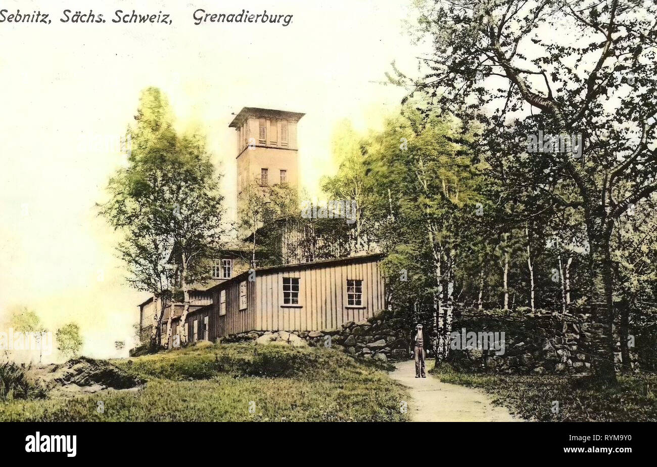 Observation towers in Saxony, Buildings in Sebnitz, 1905, Landkreis ...