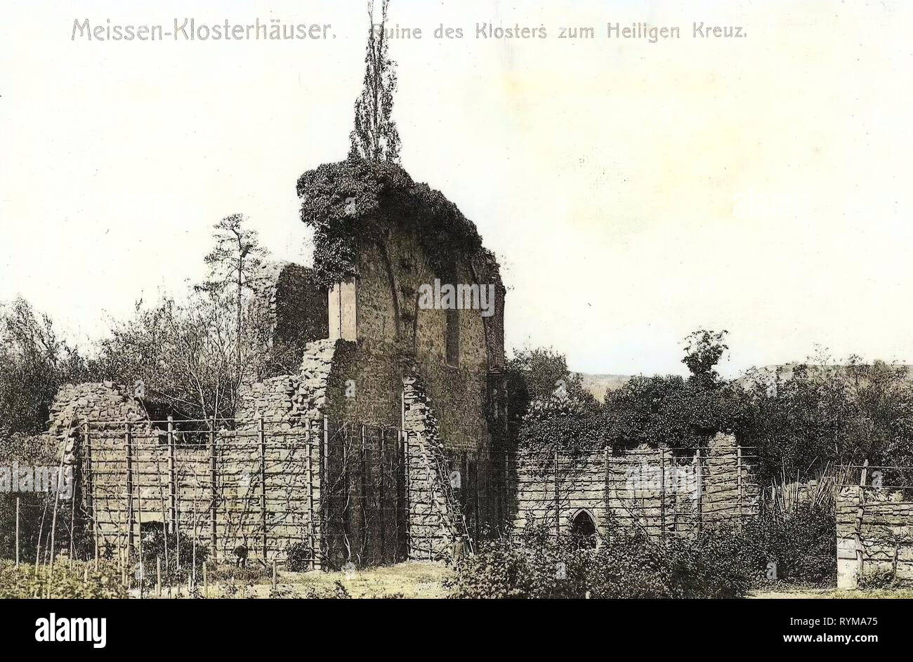 Ruins of monasteries, Ruins in Saxony, 1905, Meißen, Klosterhäuser ...