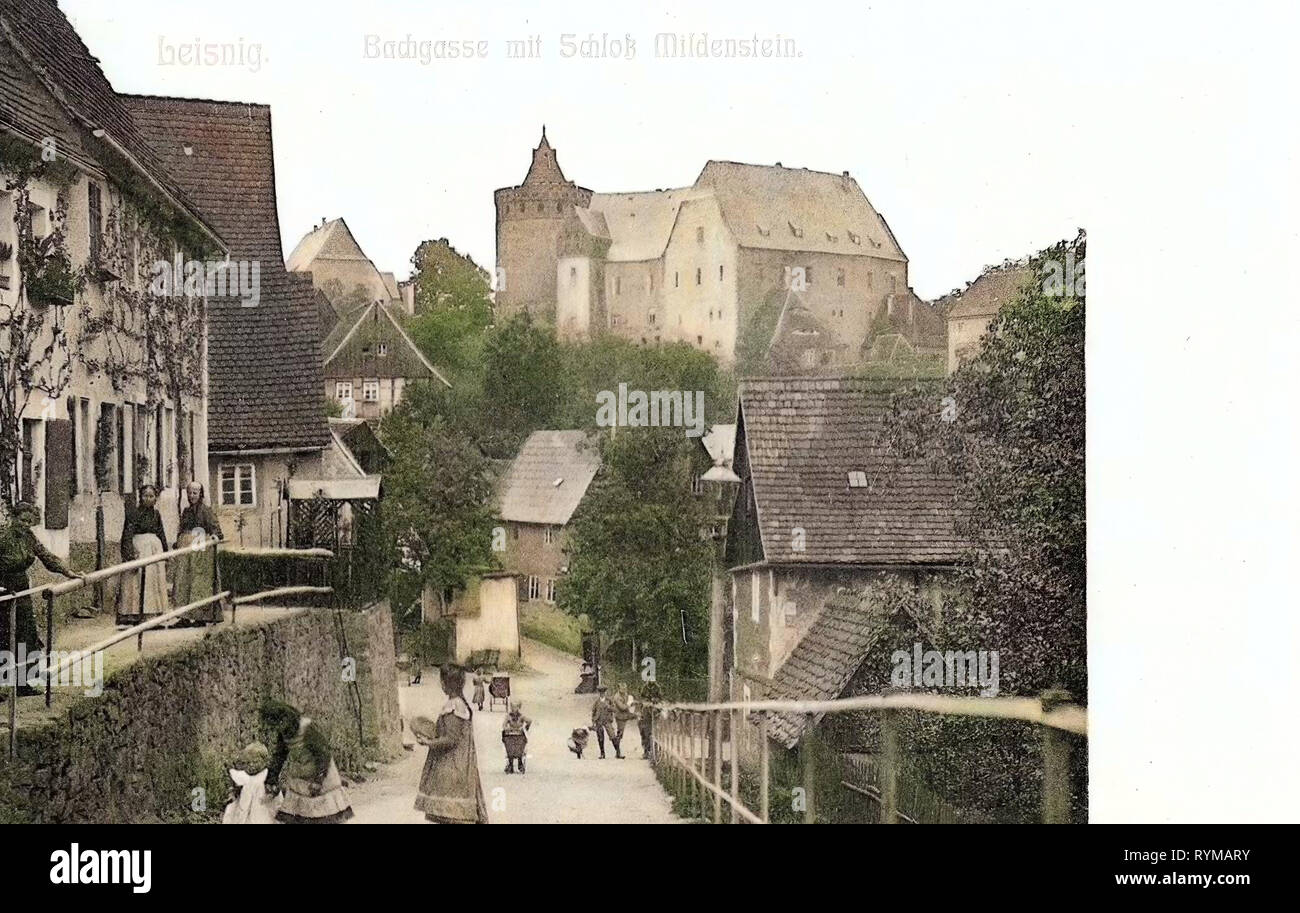 Burg Mildenstein, Buildings in Leisnig, 1905, Landkreis Mittelsachsen ...