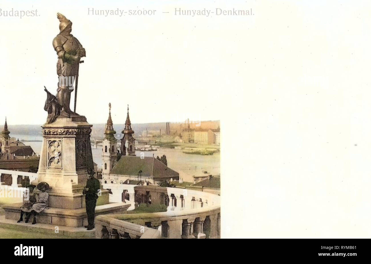 Statue of John Hunyadi by István Tóth (Budapest), Danube in Budapest ...