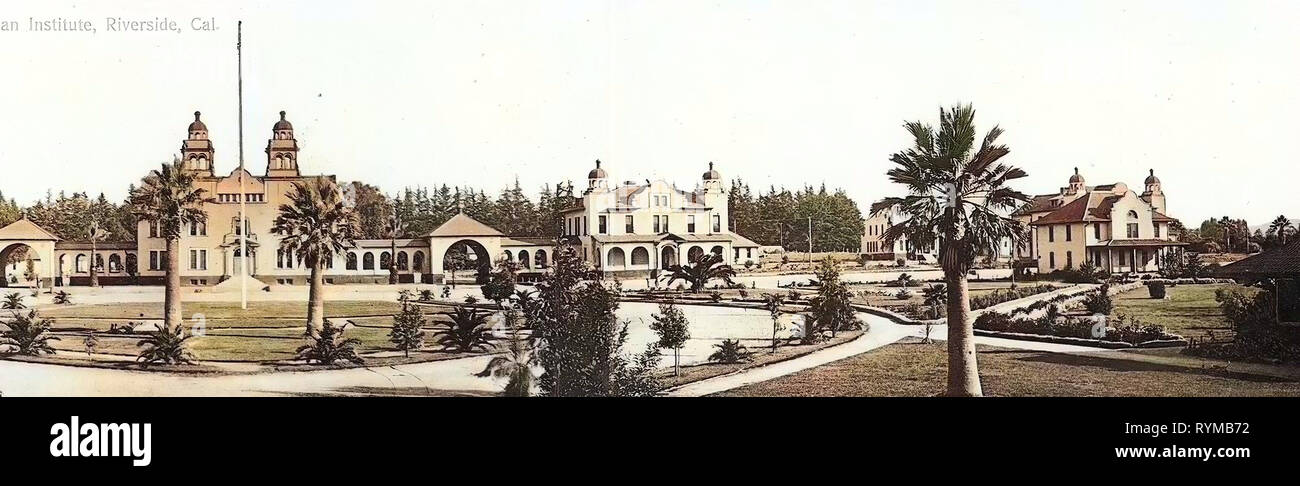 Sherman Indian High School, Panoramics in California, 1905, California ...