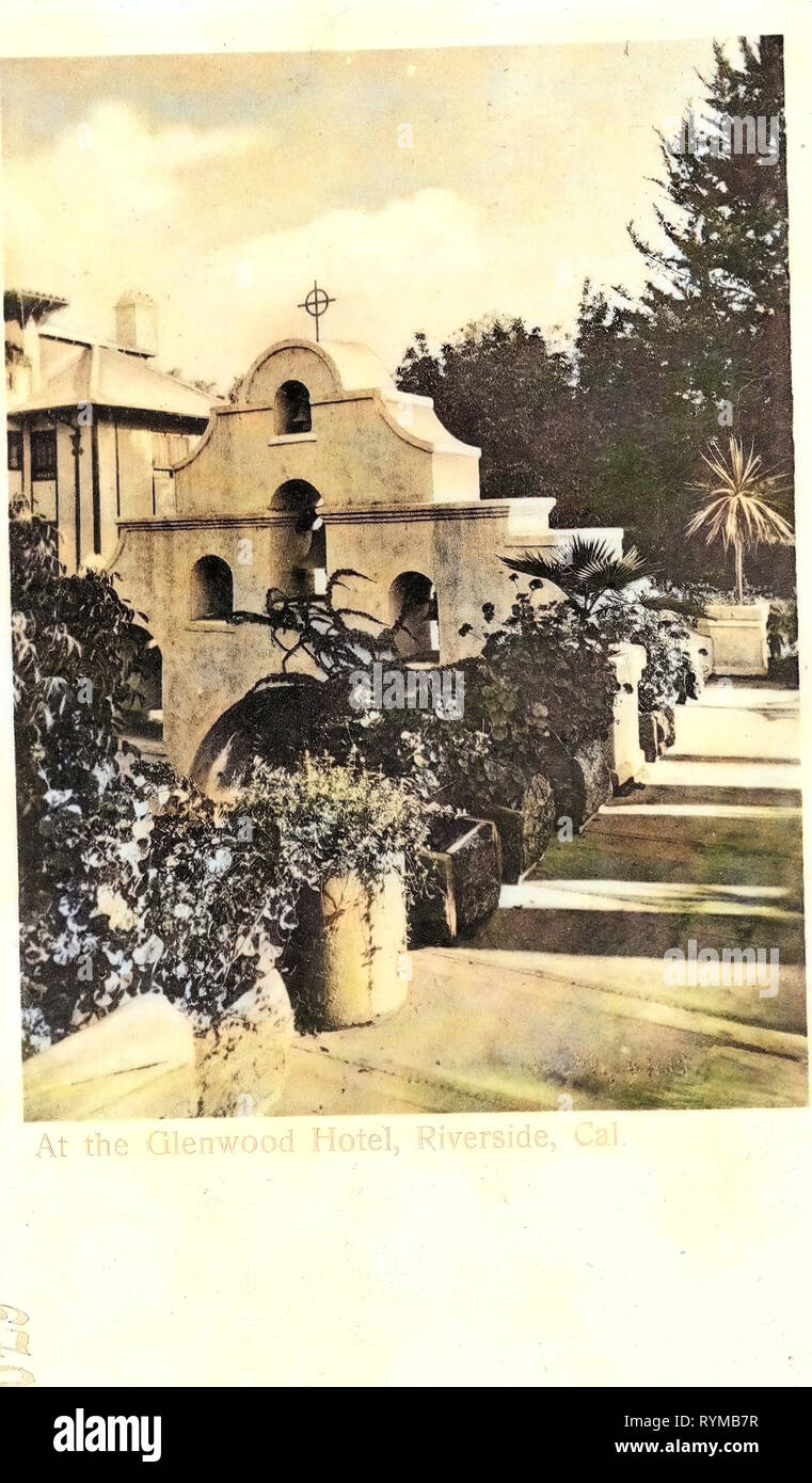 Mission Inn, Riverside, California, 1905, A the Glenwood Hotel', United ...
