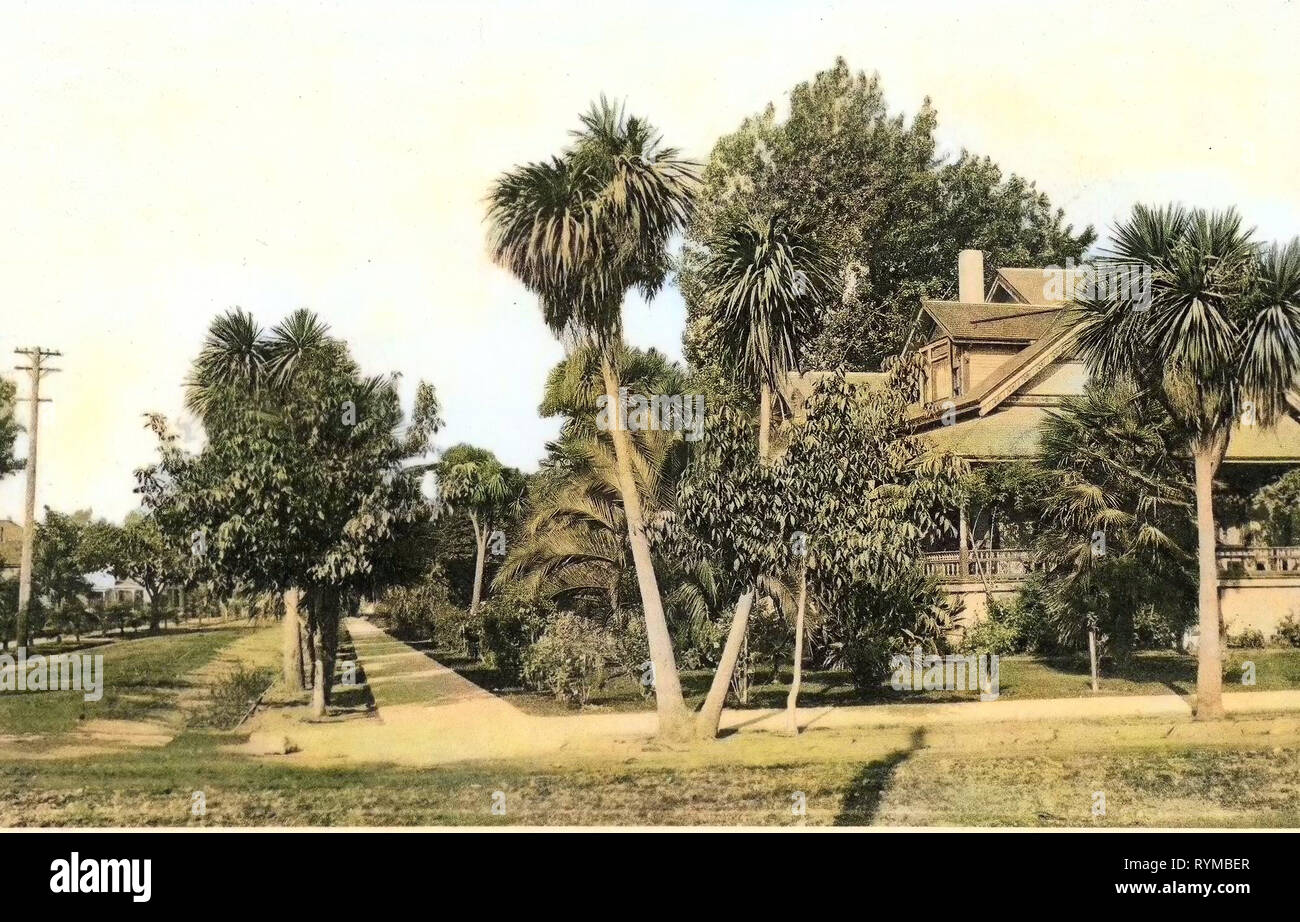 Houses in Santa Rosa, California, 1905, Santa Rosa, Scene on Cherry ...