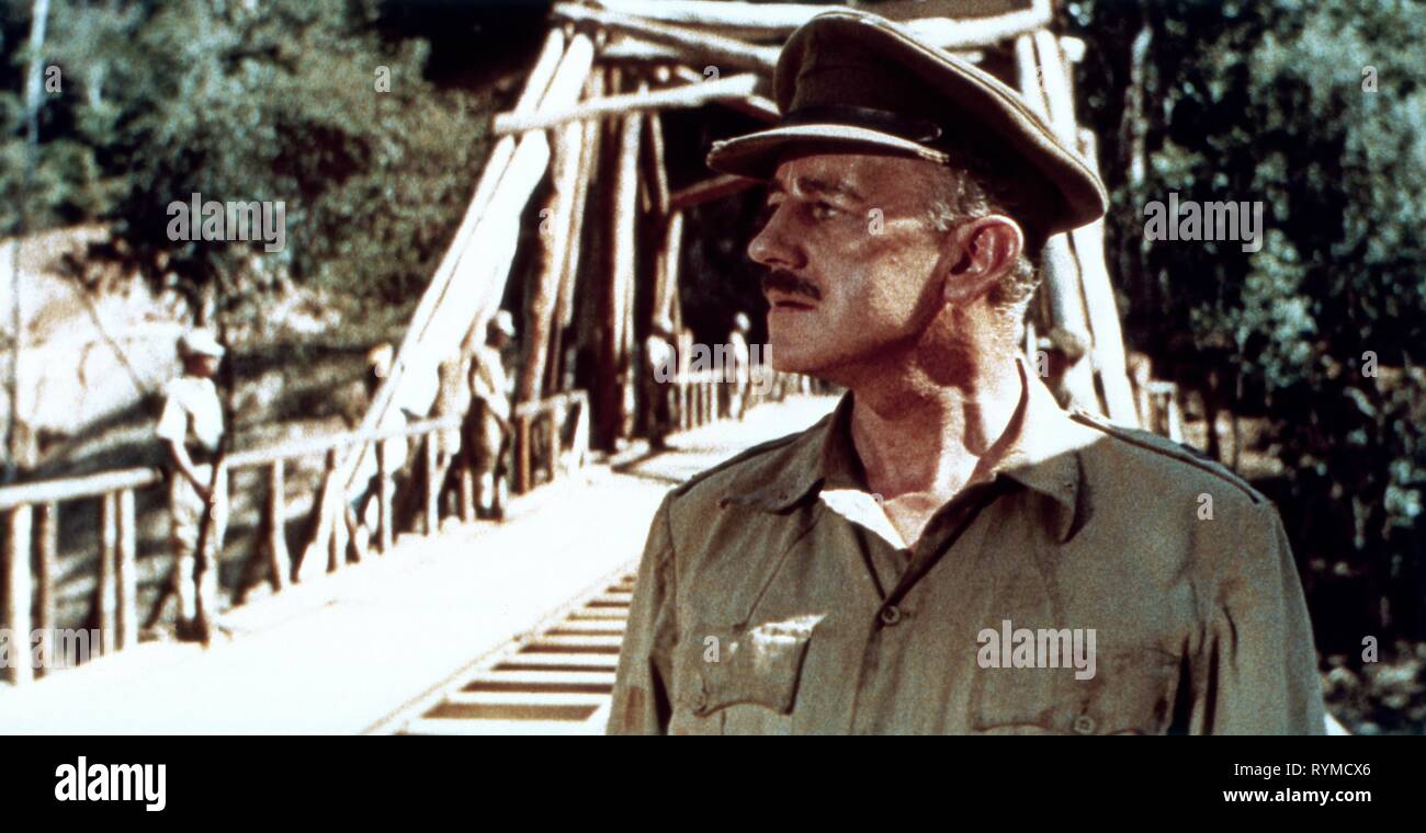 ALEC GUINNESS, THE BRIDGE ON THE RIVER KWAI, 1957 Stock Photo - Alamy