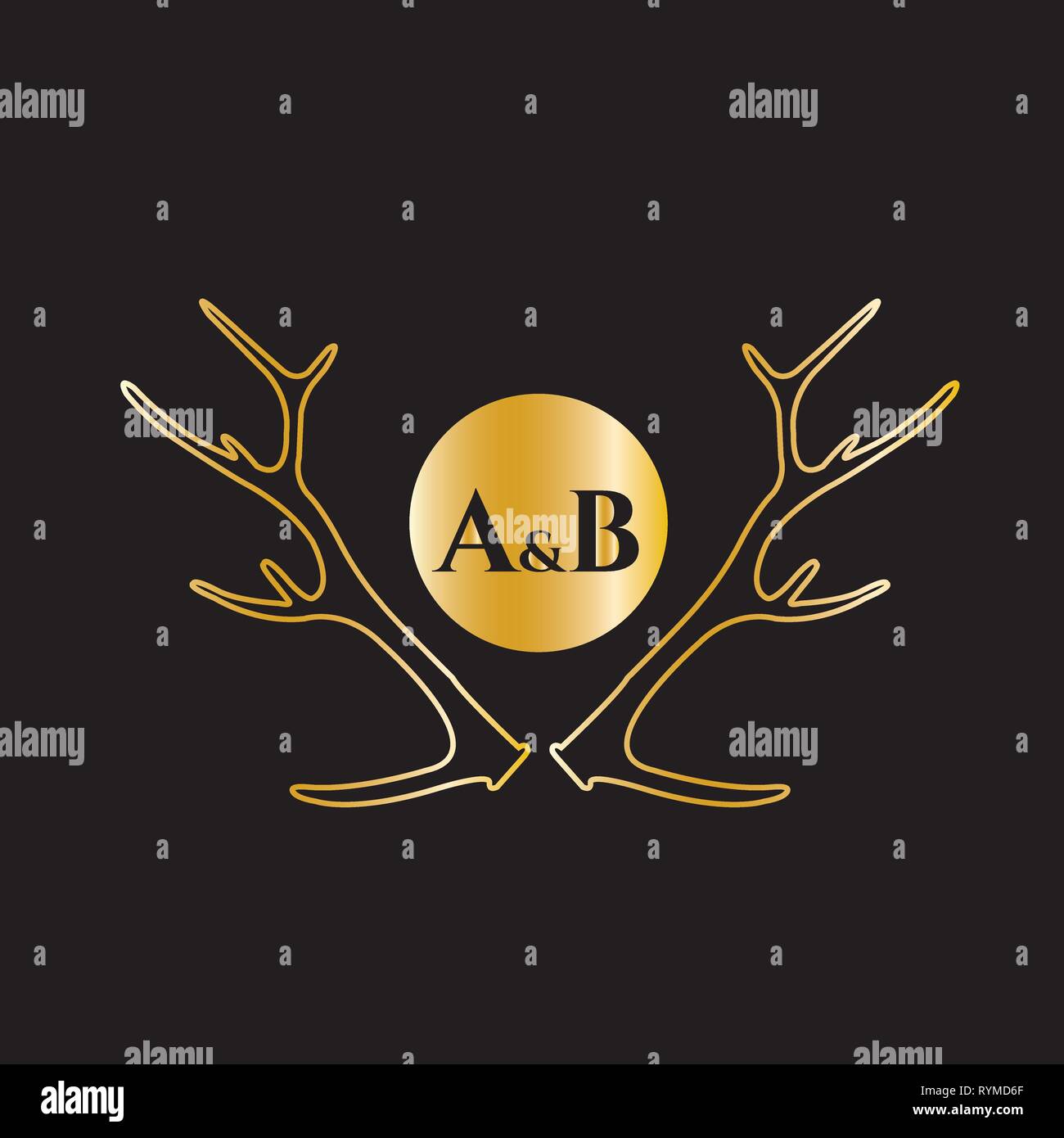 Horns vector logo. Horns emblem Stock Vector Image & Art - Alamy