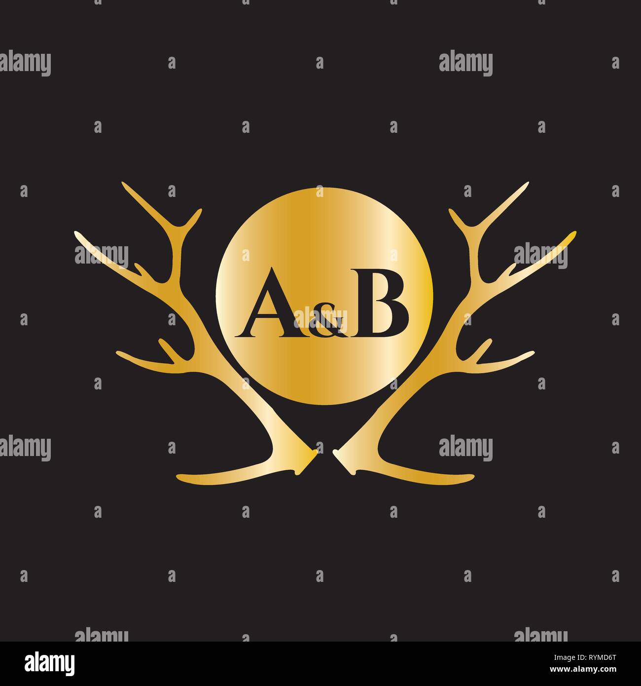 Horns vector logo. Horns emblem Stock Vector Image & Art - Alamy