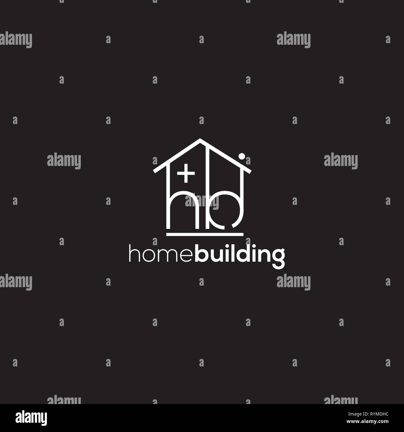 Home building vector logo Stock Vector Image & Art - Alamy