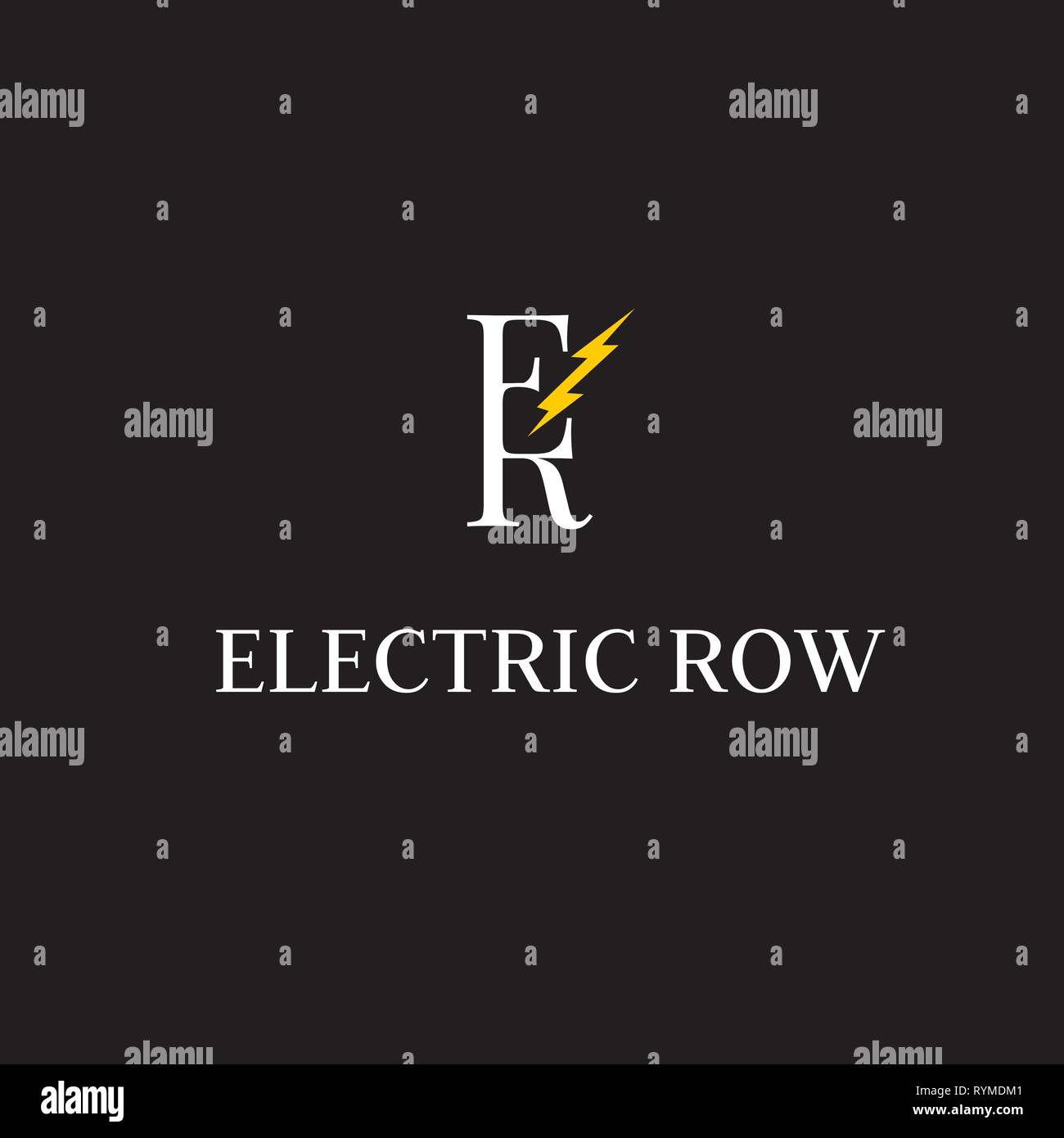 E,R vector logo. ER emblem Stock Vector Image & Art - Alamy