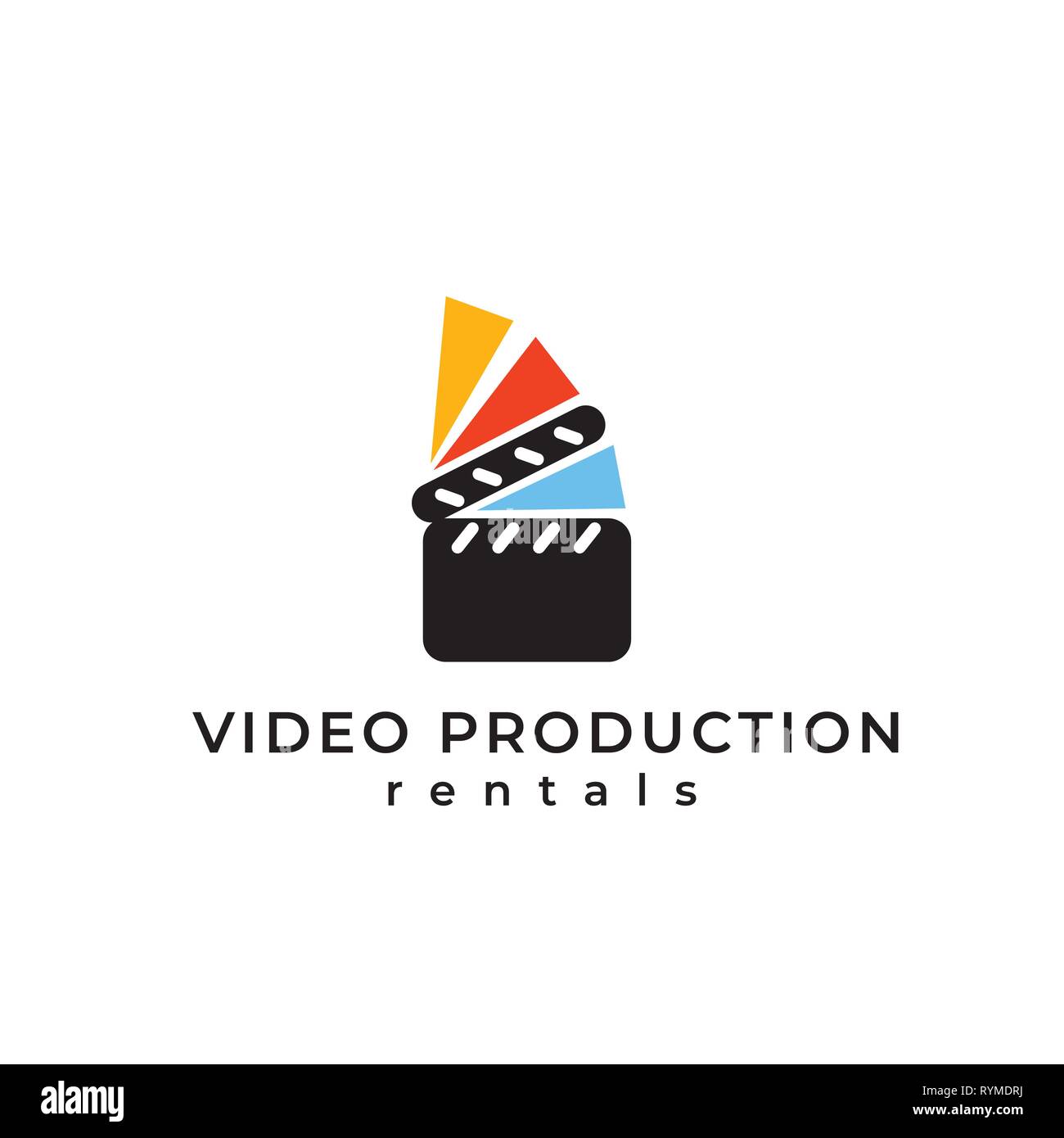 Video logo. Video production emblem. Video rentals sign. Cinema logo ...