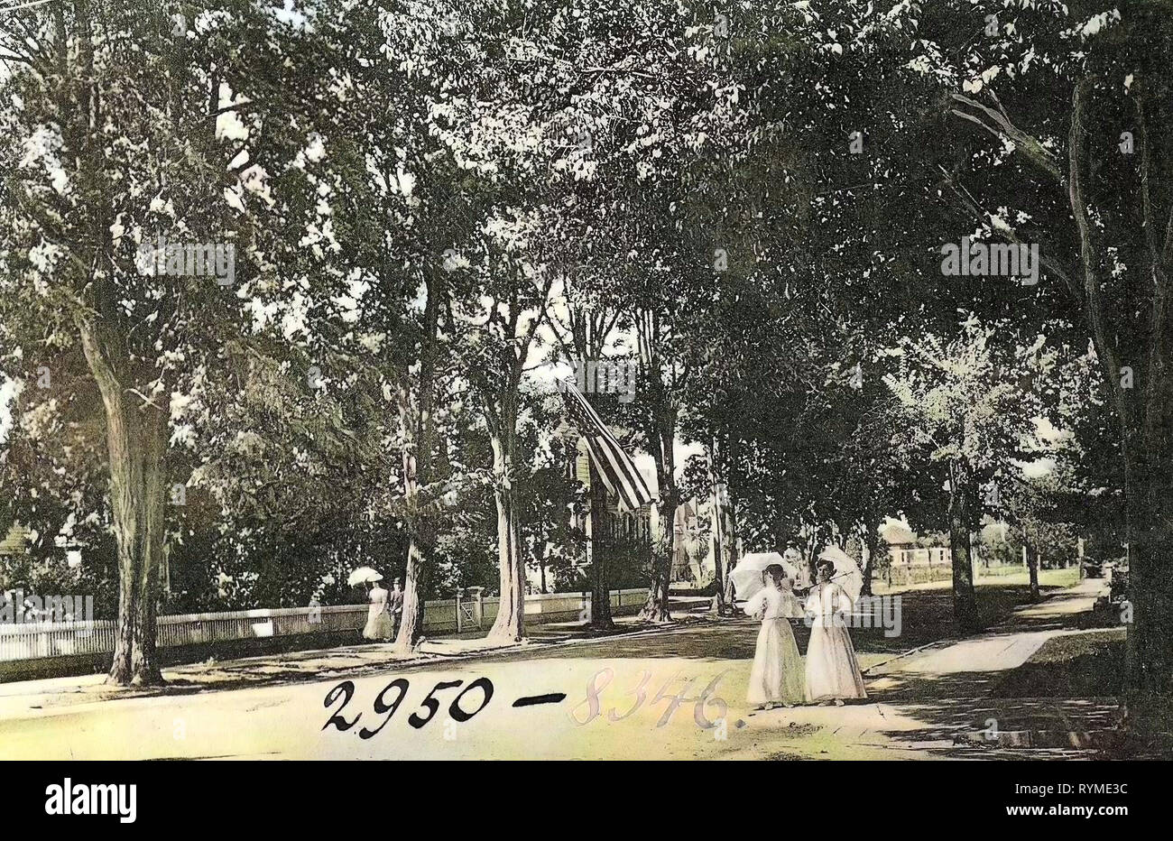 Avenues in the United States, Flags of California, Napa, 1906, Corner ...
