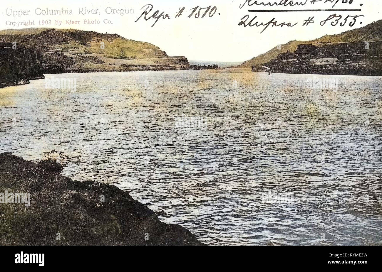 Columbia River along the Oregon-Washington border, 1906, Oregon, Upper ...