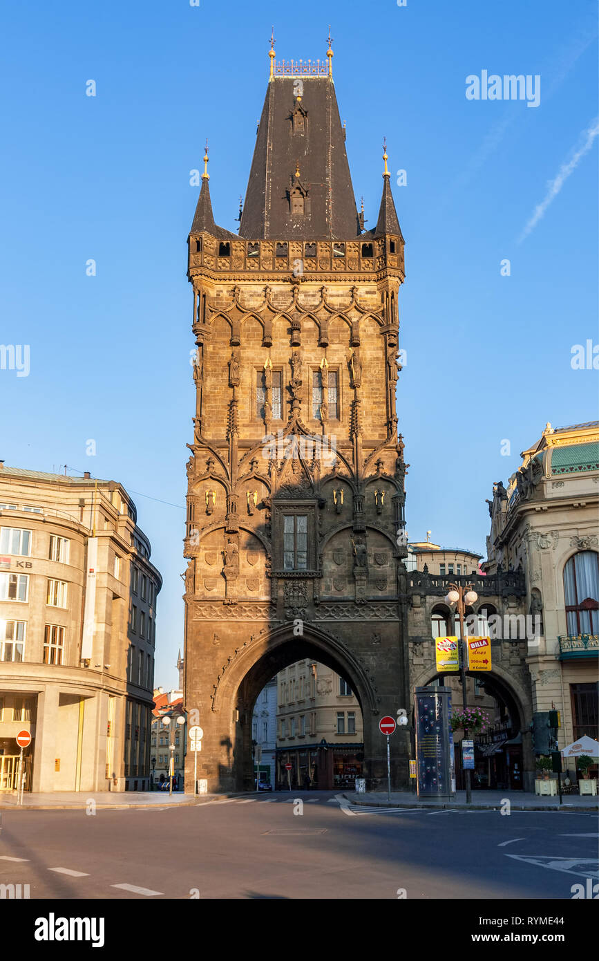 The Powder Tower - Prague, Czech Republic Stock Photo - Alamy