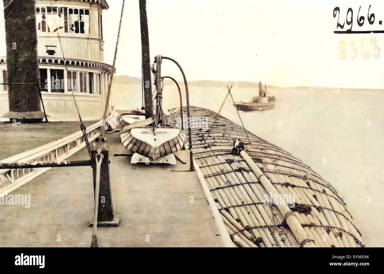 Logging in Oregon, Steamships of Oregon, Rivers of Oregon, Benson raft ...