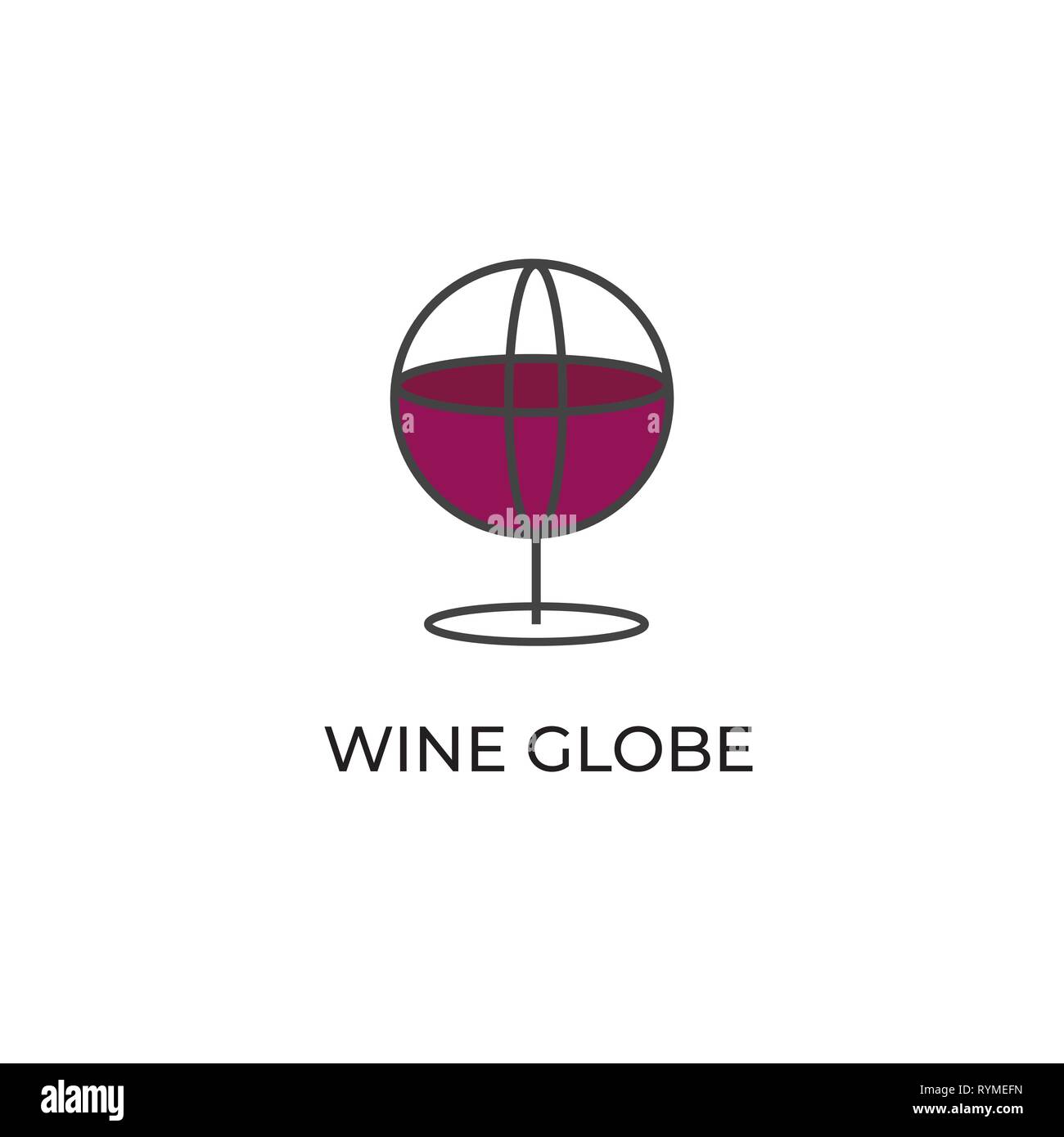 Wine vector logo. Winery emblem. Wine label element Stock Vector Image ...