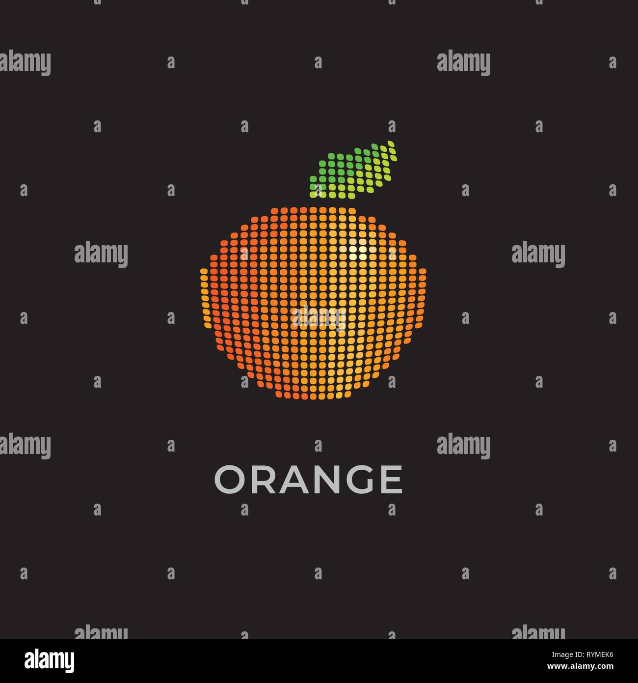Orange design element Stock Vector Images - Alamy