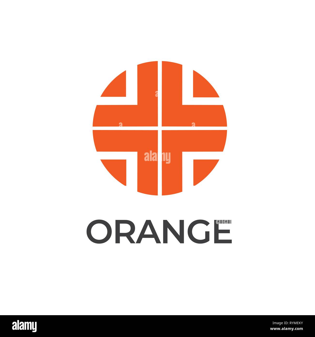 Orange vector logo. Orange design element. Orange icon Stock Vector ...