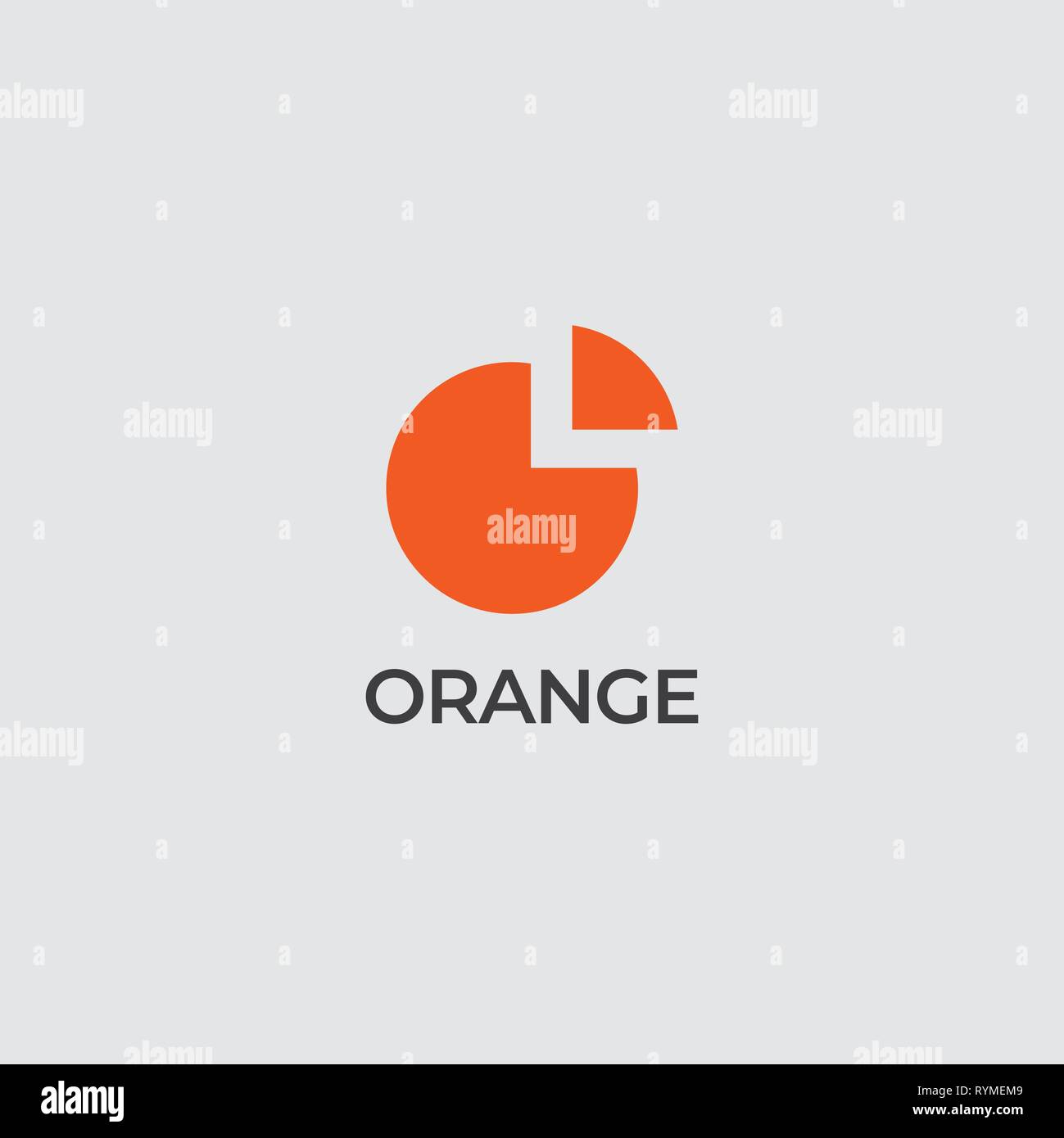 Orange vector logo. Orange design element. Orange icon Stock Vector ...