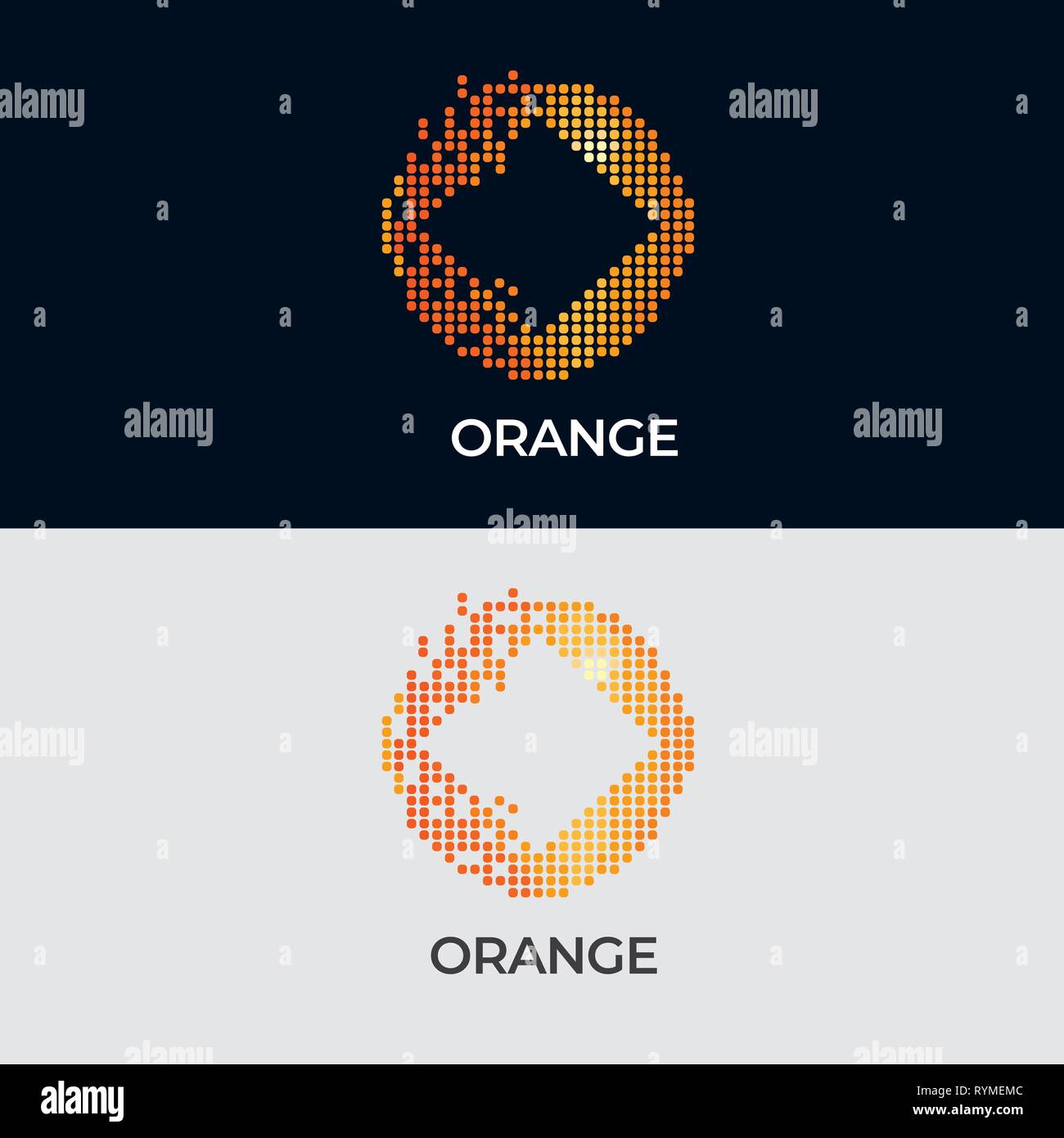 Orange vector logo. Orange design element. Orange icon Stock Vector ...