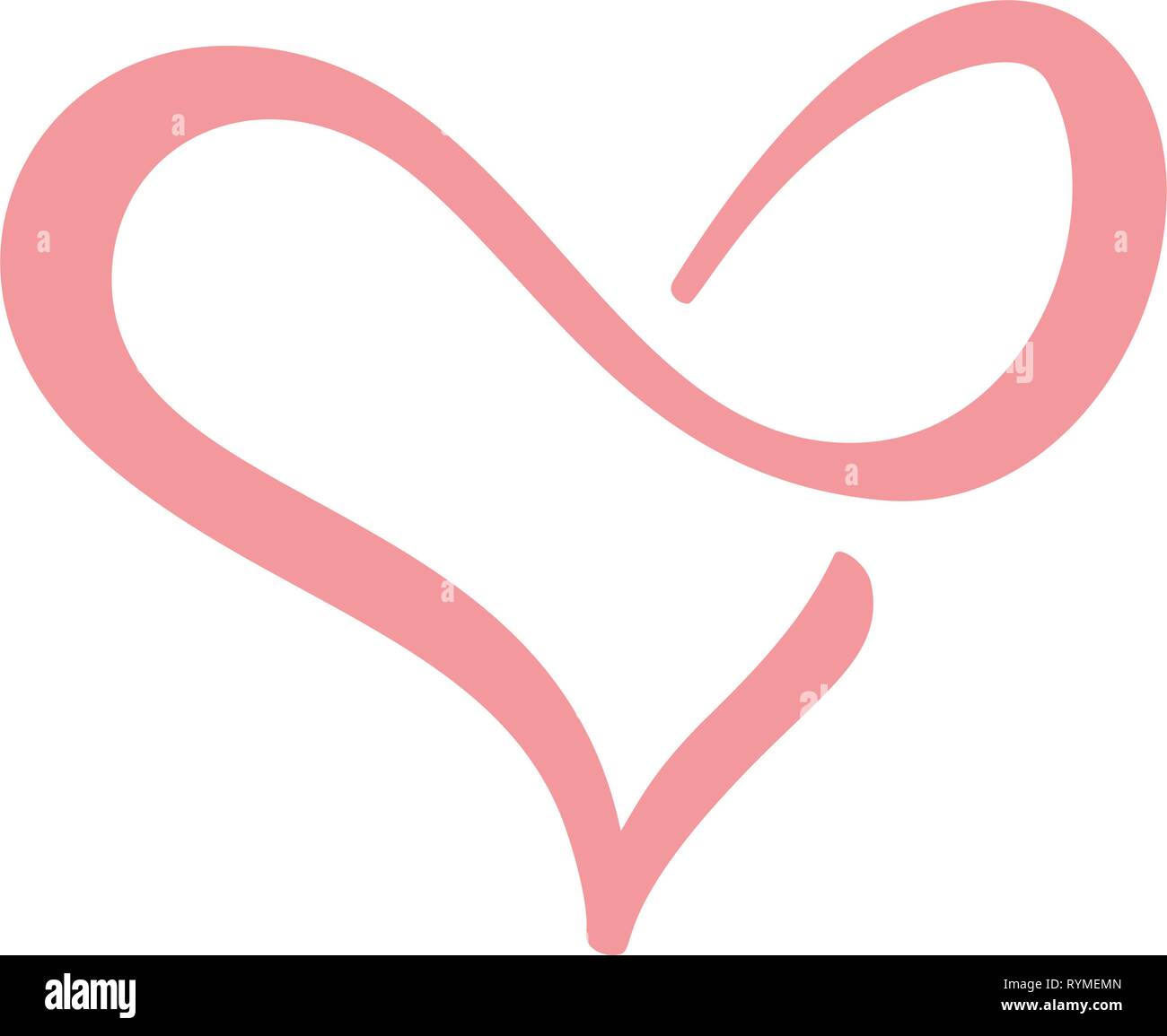 Love heart with sign of infinity. Icon for greeting card or wedding ...
