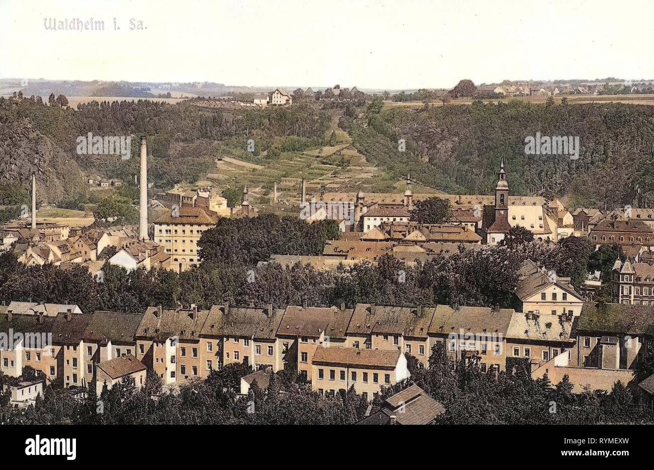 Buildings in Waldheim, Churches in Waldheim, 1907, Landkreis ...
