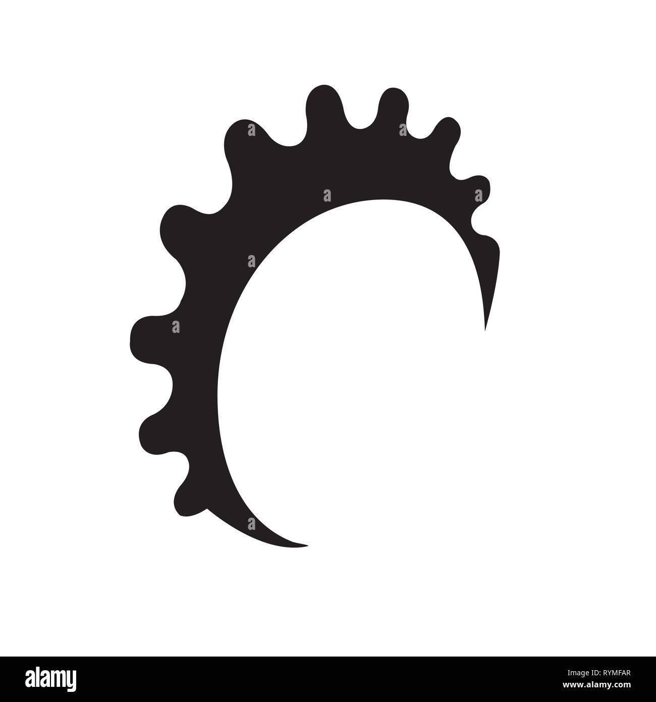 Chain wheel vector illustration Stock Vector Image & Art - Alamy