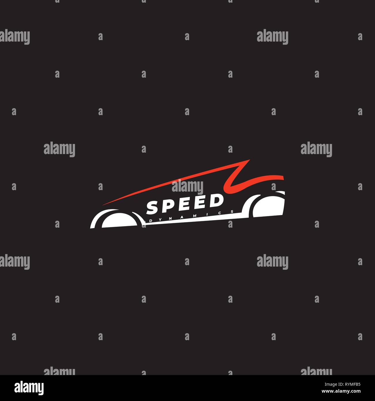 Speed vector logo. Car emblem Stock Vector Image & Art - Alamy