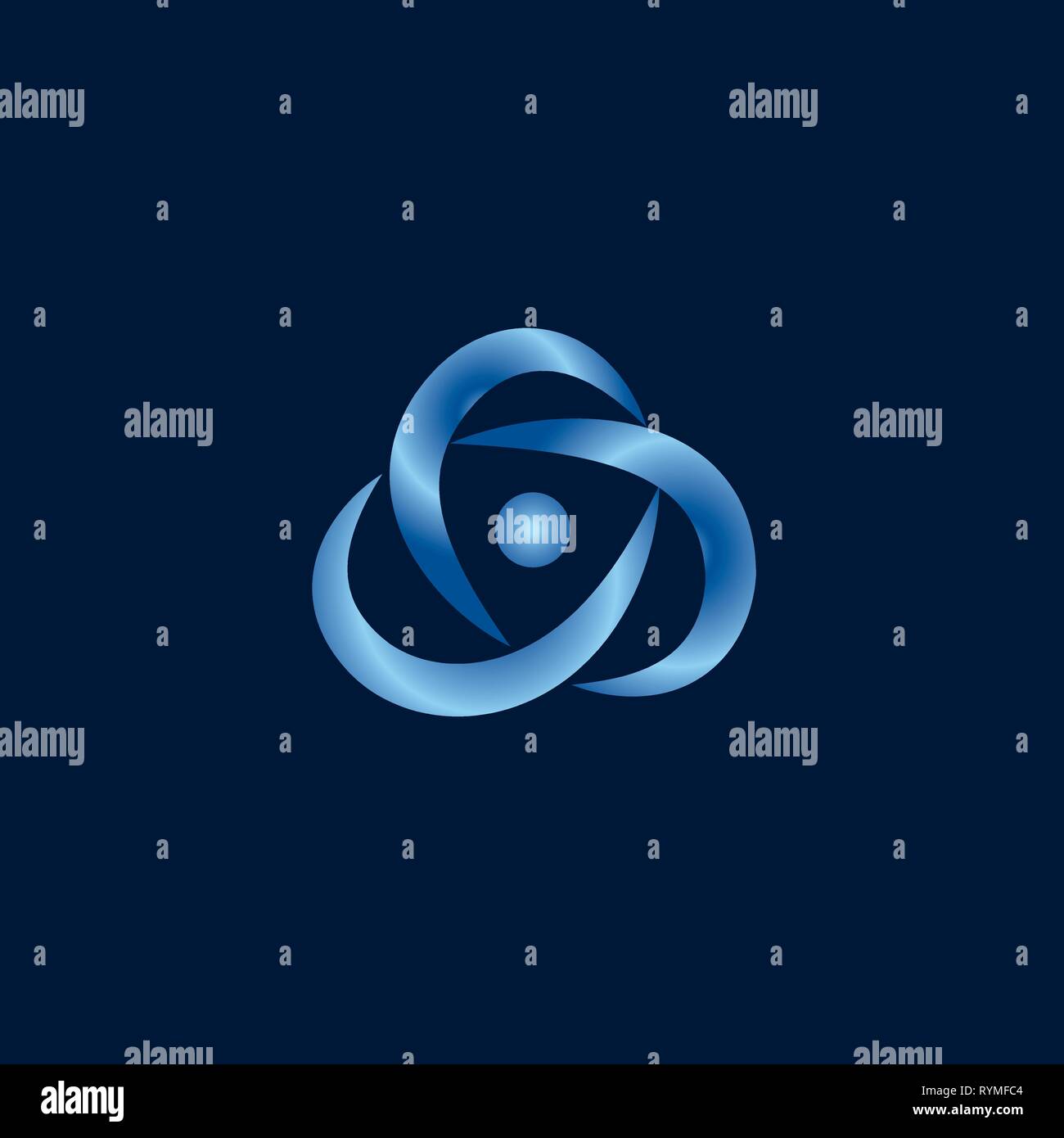 Infinity vector logo. Triple logo Stock Vector Image & Art - Alamy