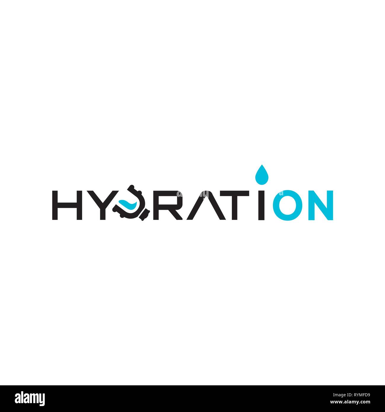Hydration vector logo. Hydration emblem. Water sign Stock Vector Image ...
