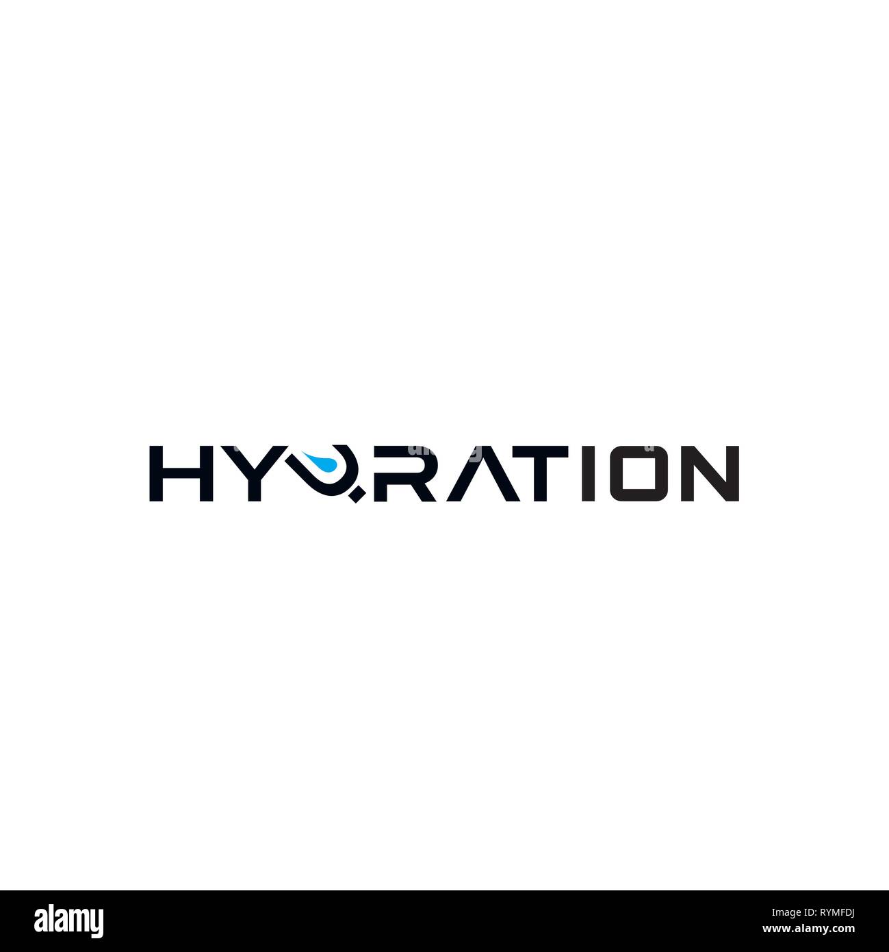 Hydration vector logo. Hydration emblem. Water sign Stock Vector Image ...