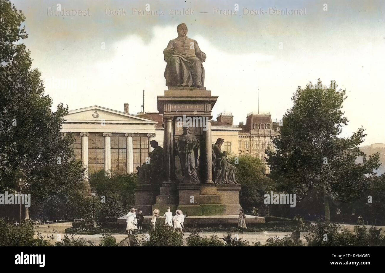 Ferenc Deák monument in Budapest District V, 1907, Budapest, Franz Deak ...