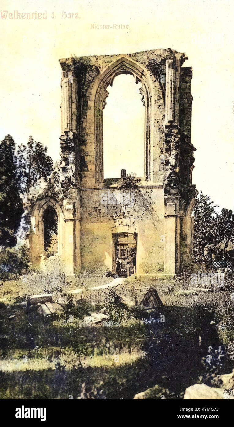 Kloster Walkenried, 1907, Lower Saxony, Walkenried, Klosterruine ...