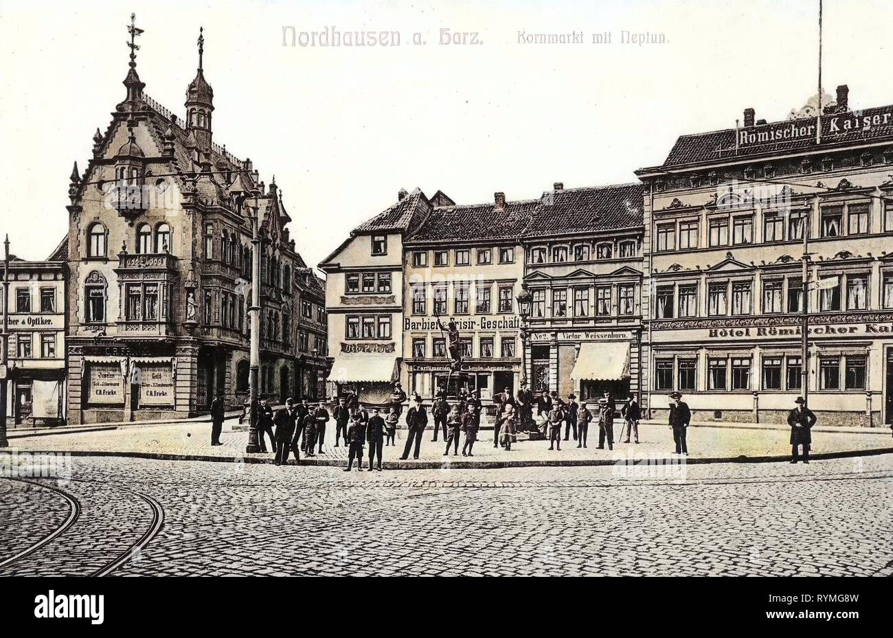 Trams in Nordhausen, Hotels in Thuringia, Urban squares, Water wells in ...