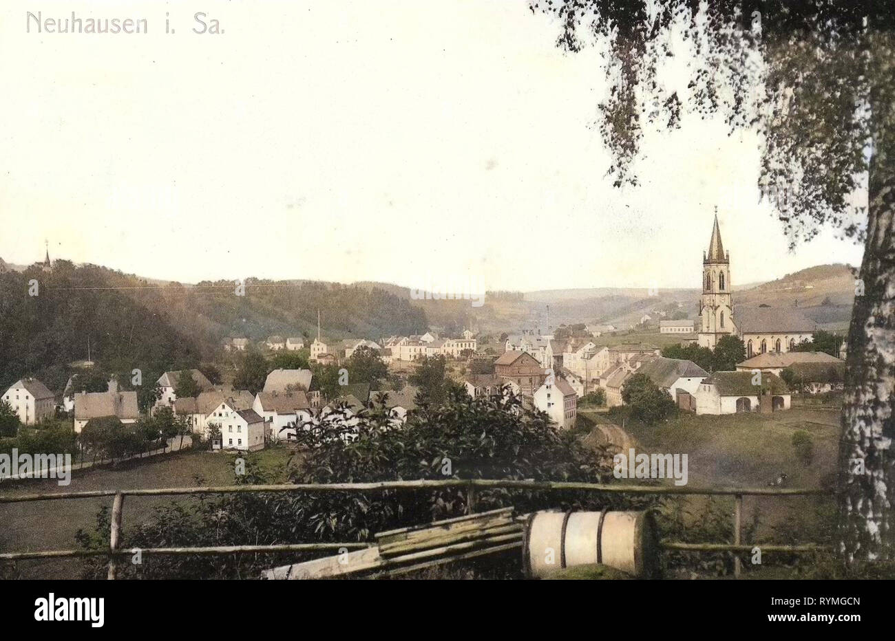 Churches in Neuhausen/Erzgeb., Buildings in Neuhausen/Erzgeb., 1907 ...