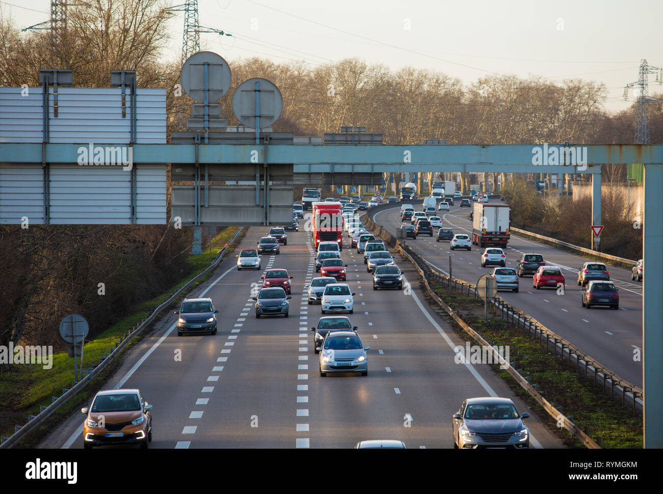 Car jam hi-res stock photography and images - Alamy