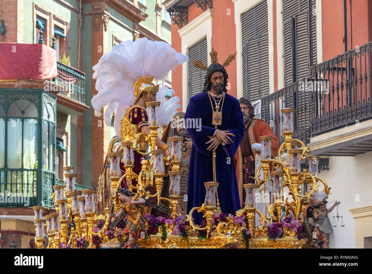 Holy week procession in seville hi-res stock photography and images - Alamy
