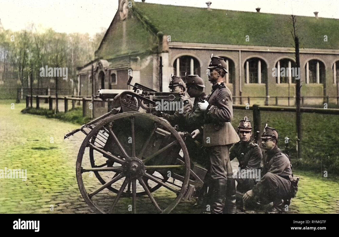 1. Königlich Sächsische Maschinengewehr-Abteilung Nr. 12, MG 08, 1908 ... 1. Königlich Sächsische Maschinengewehr-Abteilung Nr. 12, MG 08, 1908 ...