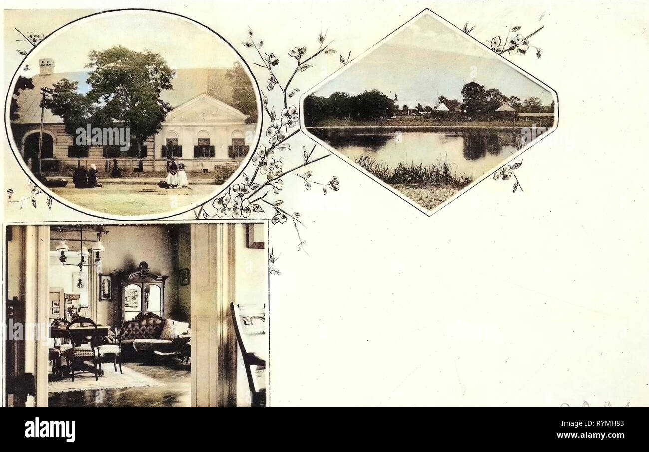 Historical images of buildings, Rooms, Multiview postcards, 1908 ...