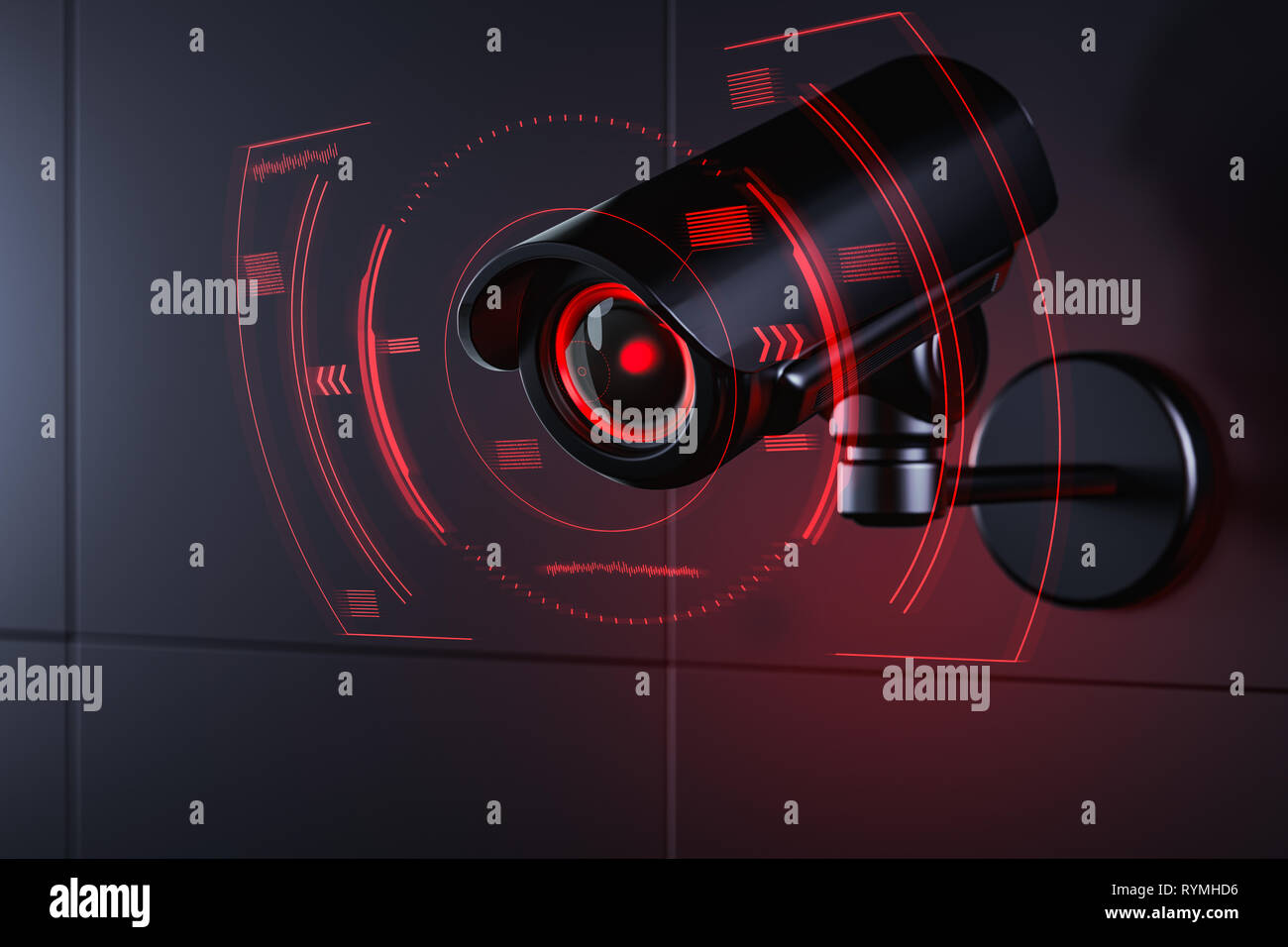 Cctv is checking information about citizen in surveillance security system, social credit system ...