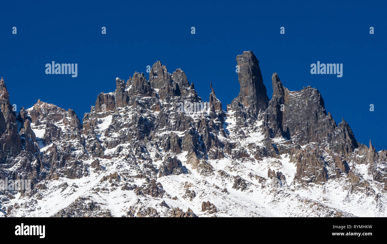National Park Cerro Castillo. Austral highway, chile, XI region of ...