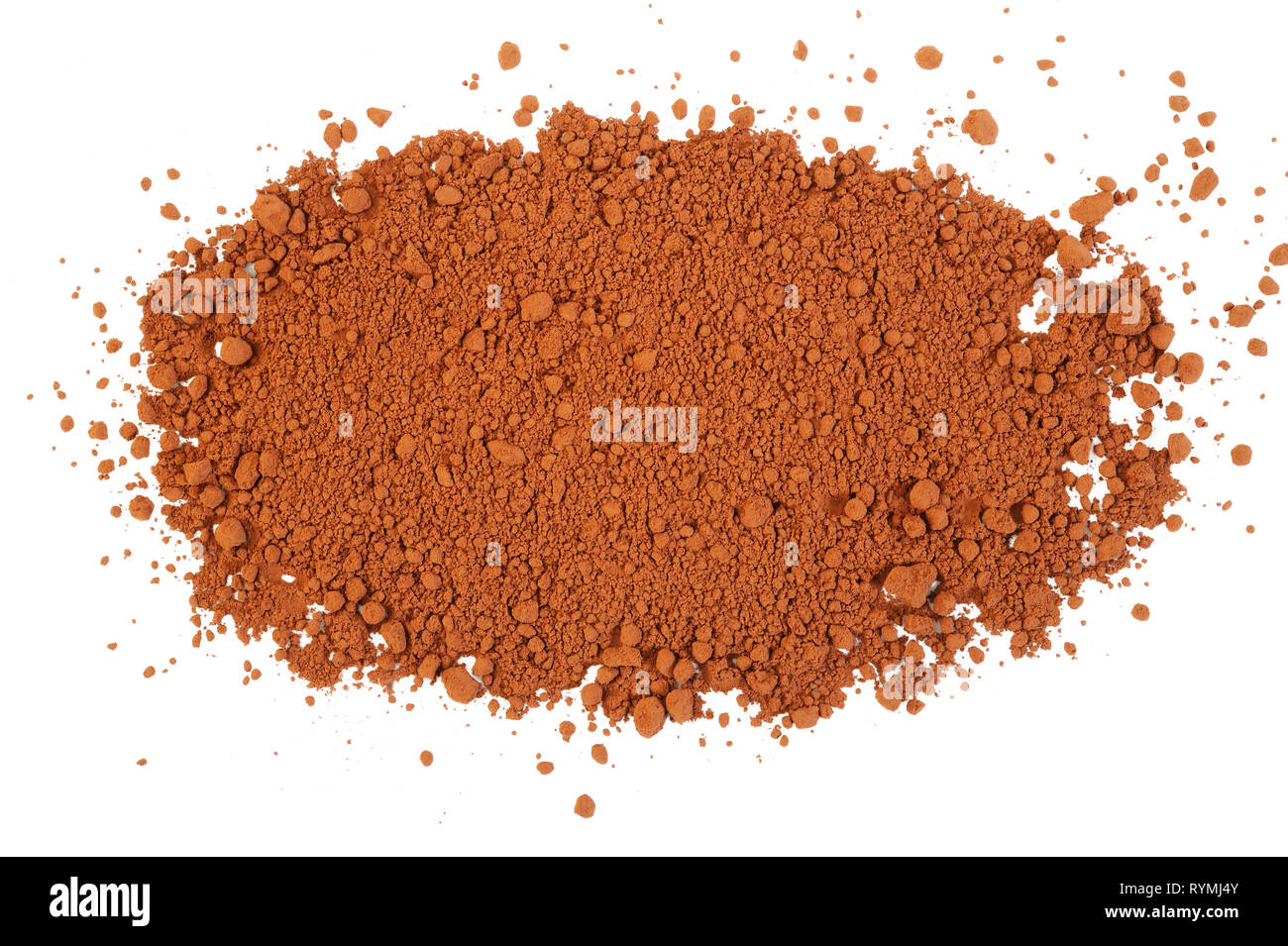 cocoa powder on white background Stock Photo - Alamy