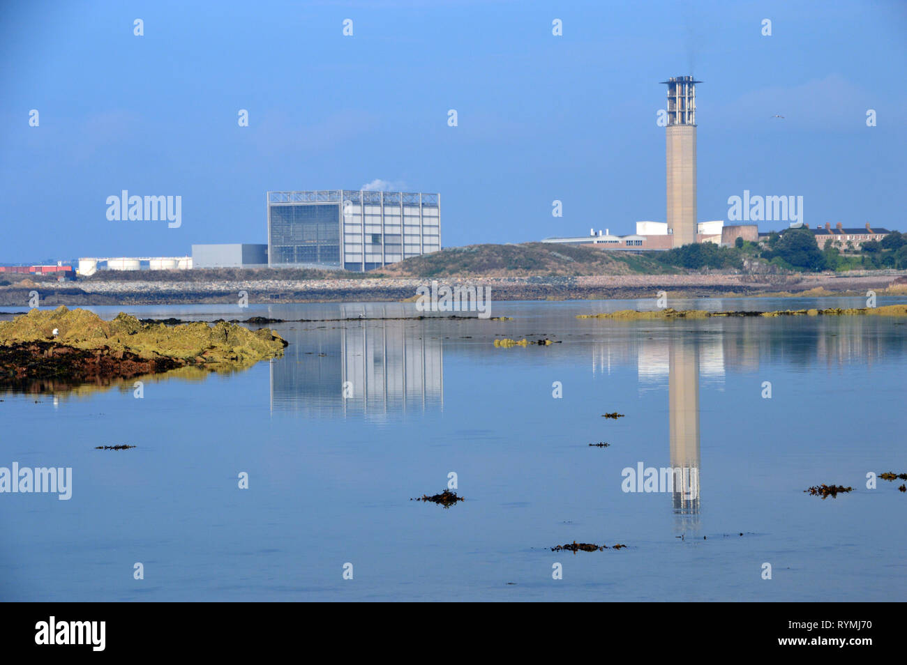 The La Collette Waste-to-Energy Power Station on the Edge of St Helier ...