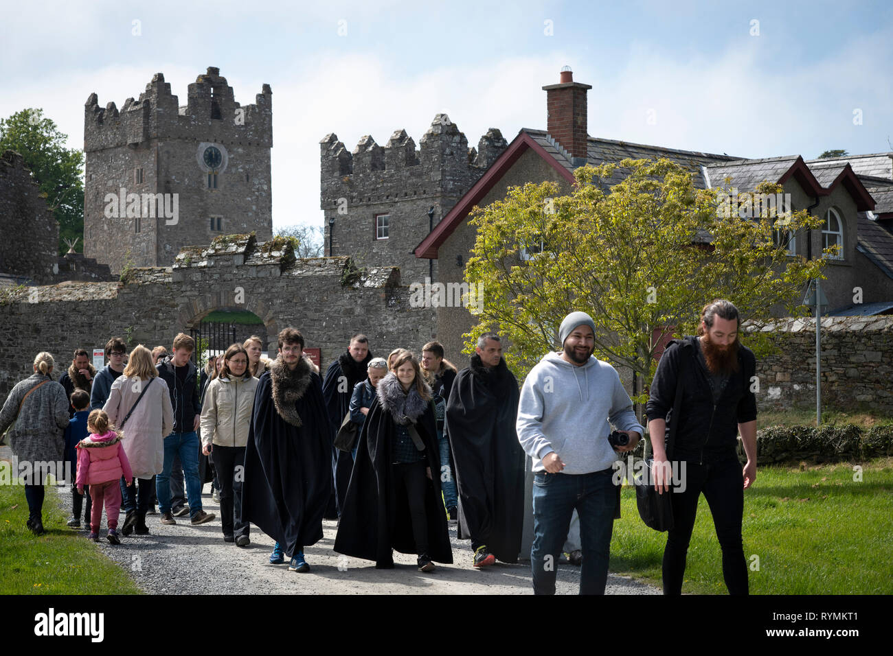 Tourists dressed as Game of Thrones at Castle ward Northern ireland ...
