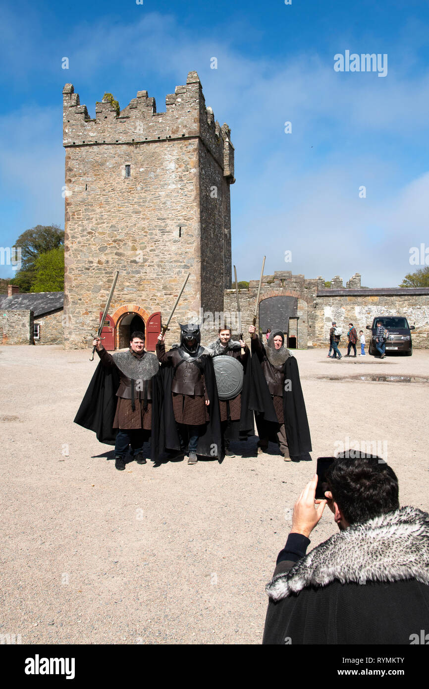 Tourists dressed as Game of Thrones at Castle ward Northern ireland ...