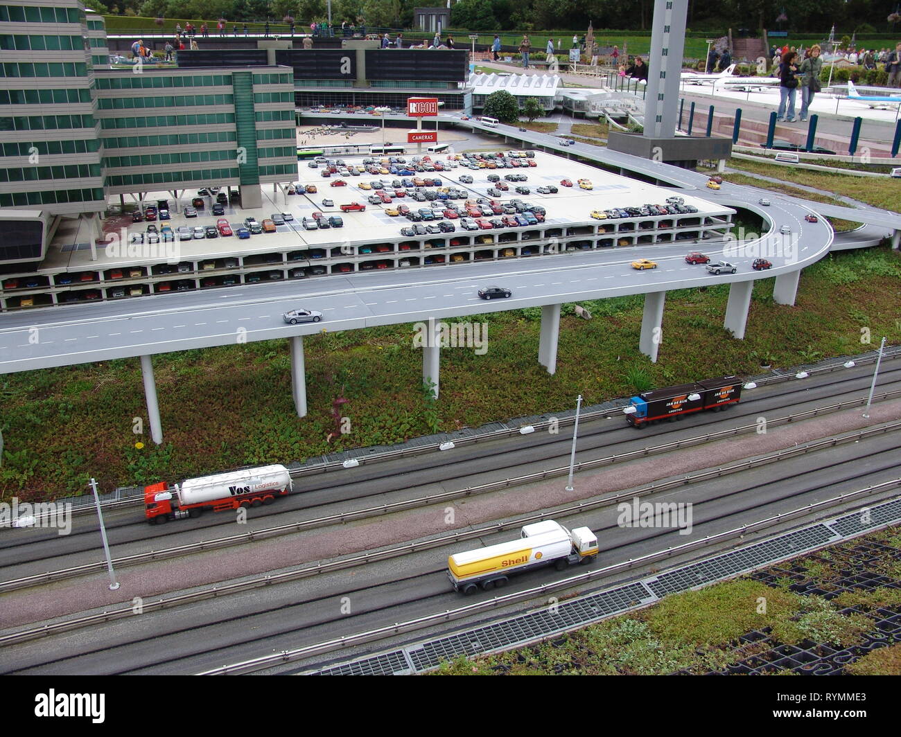 Miniature park Madurodam. The Netherlands. Reconstruction of Holland in ...