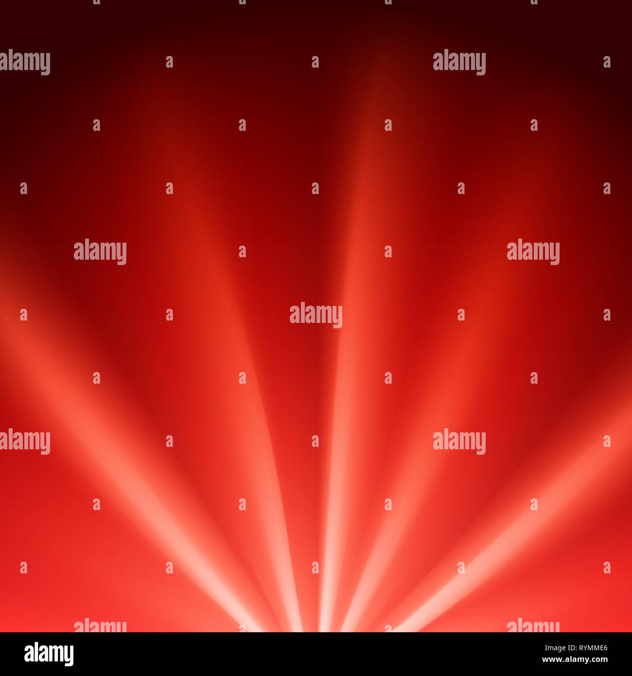 Red colored rays with color spectrum flare. Abstract glaring effect ...