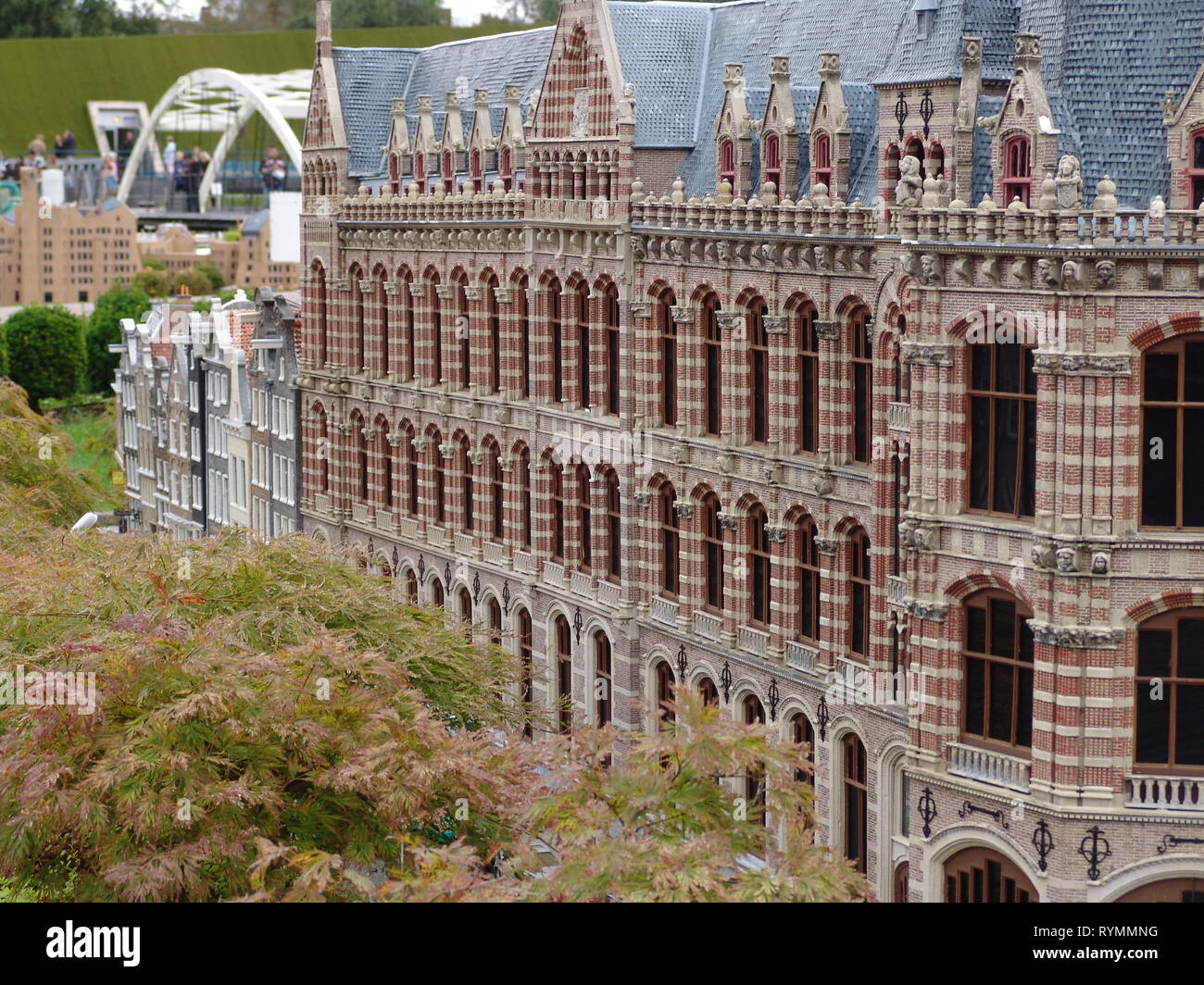 Miniature park Madurodam. The Netherlands. Reconstruction of Holland in ...