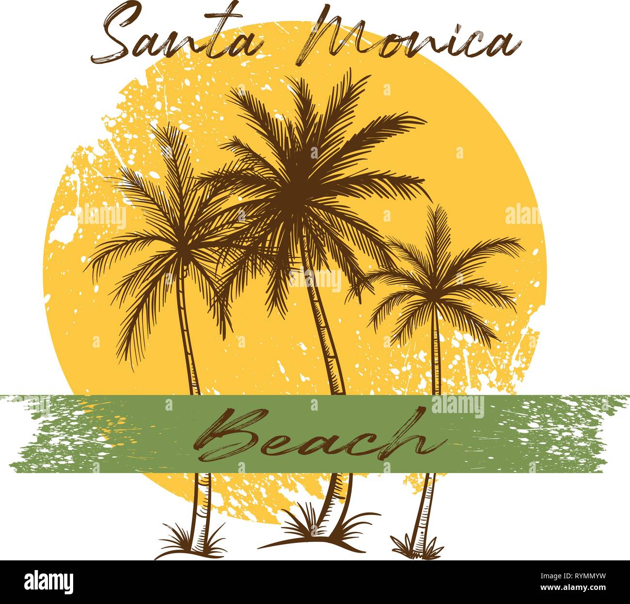 Tropical Island sunset beach pattern Stock Vector Image & Art - Alamy
