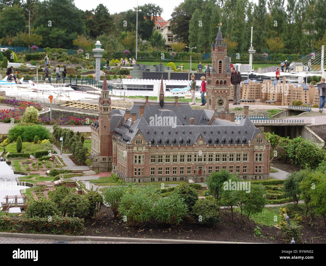 Miniature park Madurodam. The Netherlands. Reconstruction of Holland in ...
