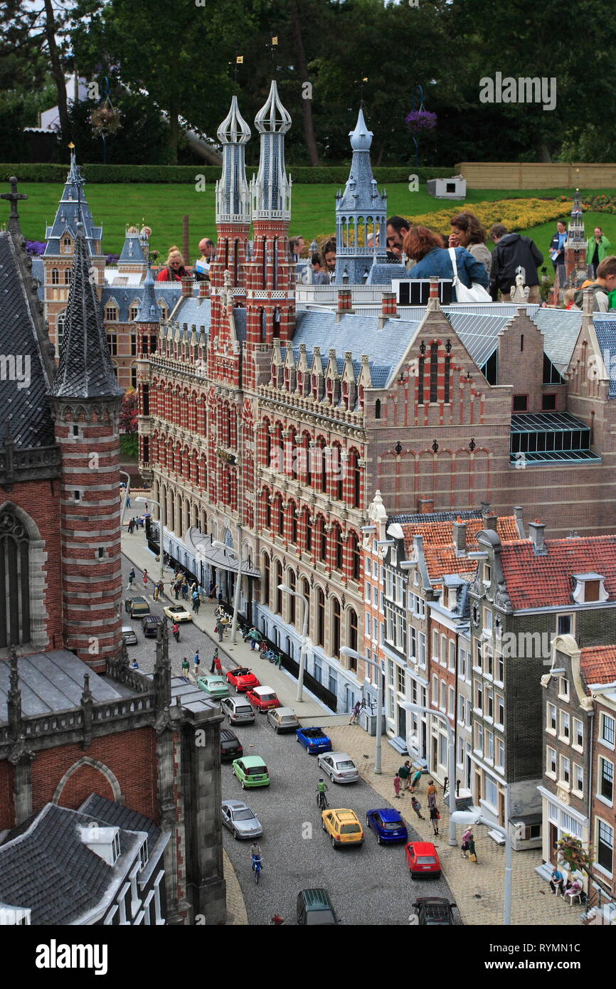 Miniature park Madurodam. The Netherlands. Reconstruction of Holland in ...